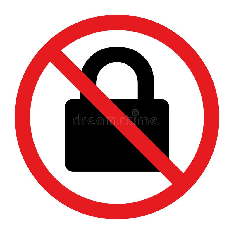 Prohibition Symbol Vector Illustration. Stock Illustration ...