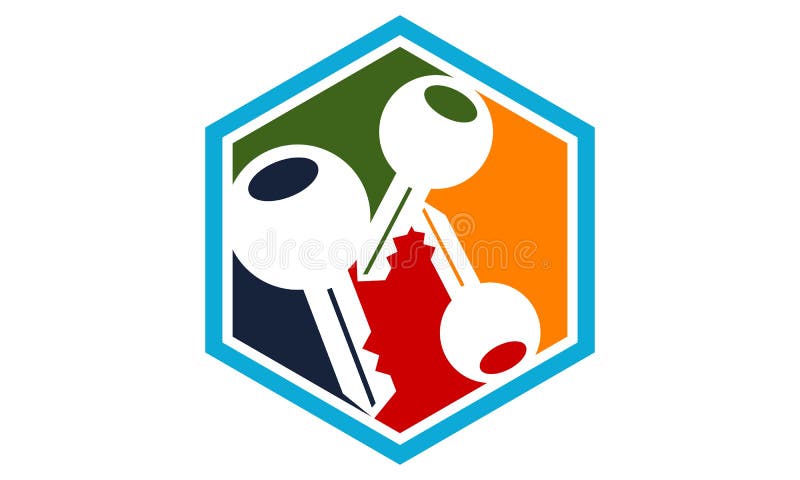 Key Protection Solution stock vector. Illustration of protection ...