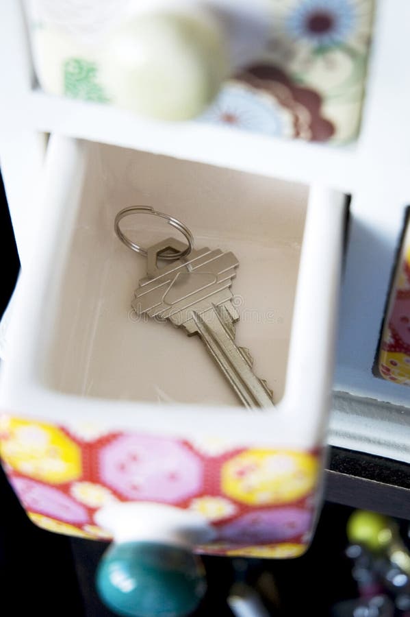 Key put in drawer stock photo. Image of close, cute, concept - 21885018