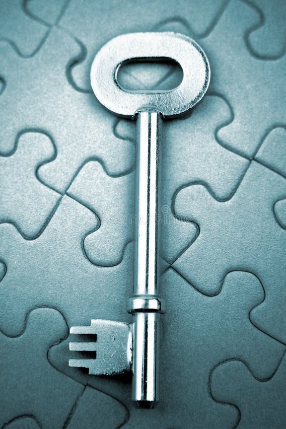 Key on puzzle stock photo. Image of access, choice, problem - 15731632