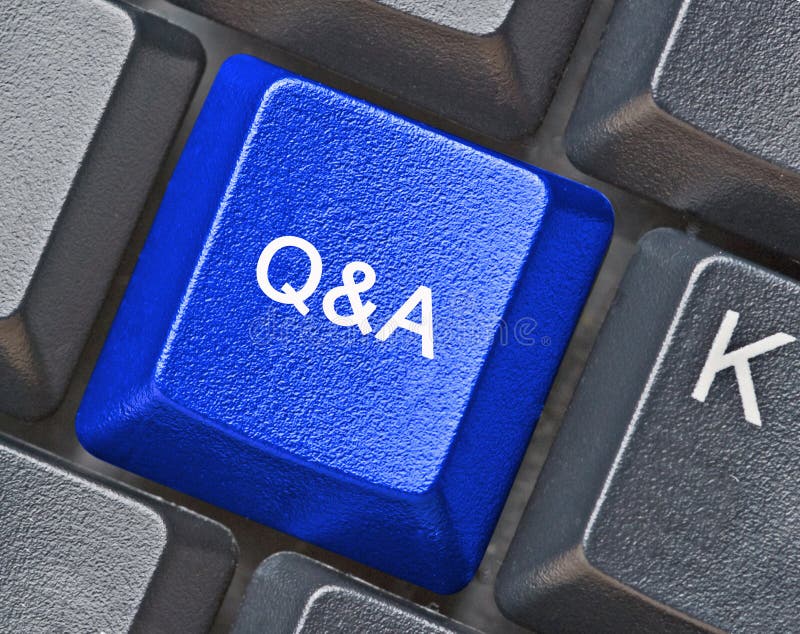 Key for Questions and Answers Stock Image - Image of technology ...