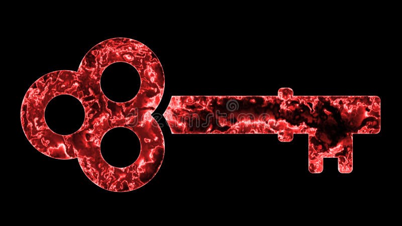Key 001 Red Color 4K Resolution Black Background Stock Image - Image of ...