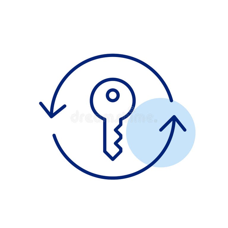 Key in Refresh Arrows. Reset or Renew Access Permission, Update ...