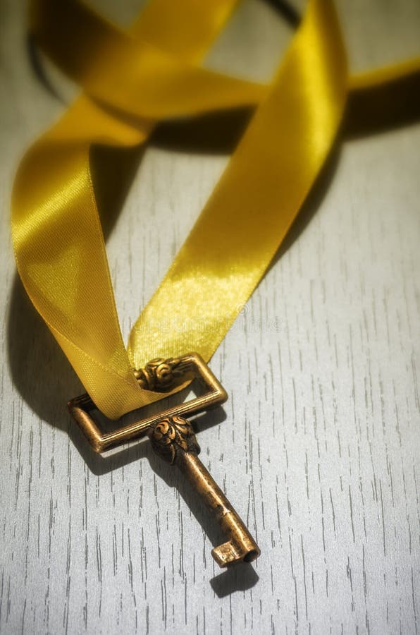 Key and Ribbon stock image. Image of decorative, lock - 72625903