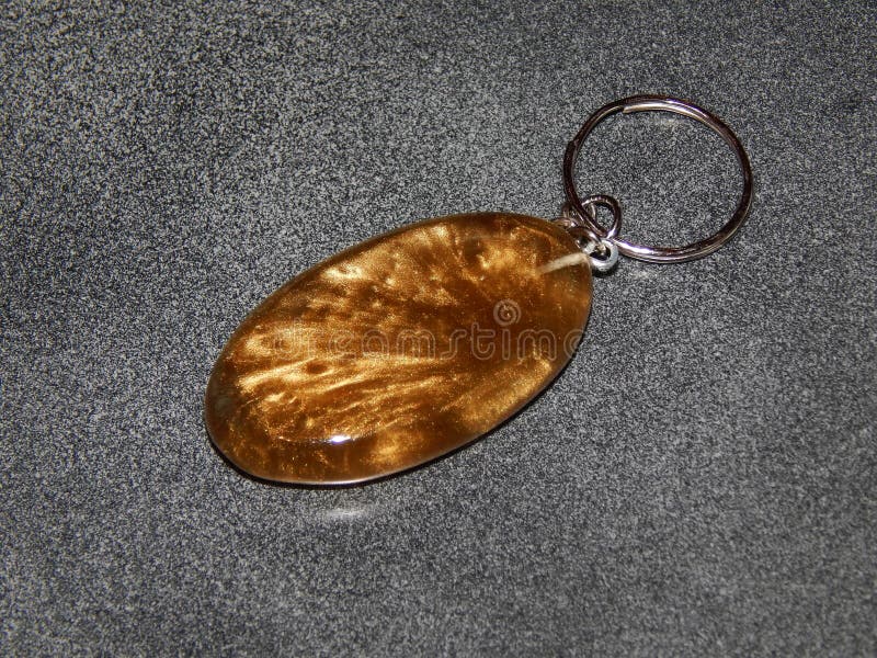 Key Ring with Epoxy Resin Close Up Stock Photo - Image of house, gift ...
