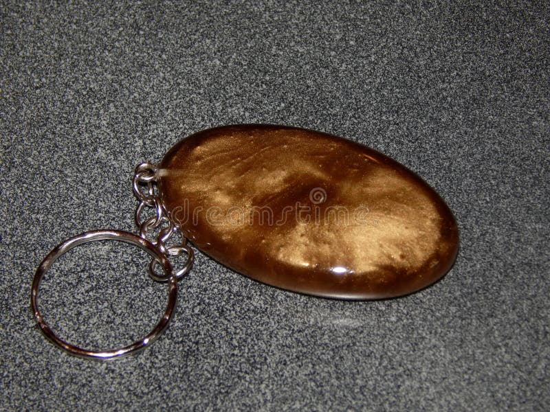 Key Ring with Epoxy Resin Close Up Stock Photo - Image of house, gift ...