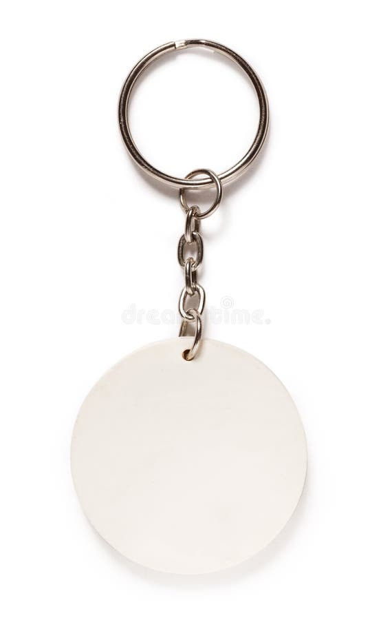 Key Ring with Round Trinket Stock Image - Image of round, metal: 87261699