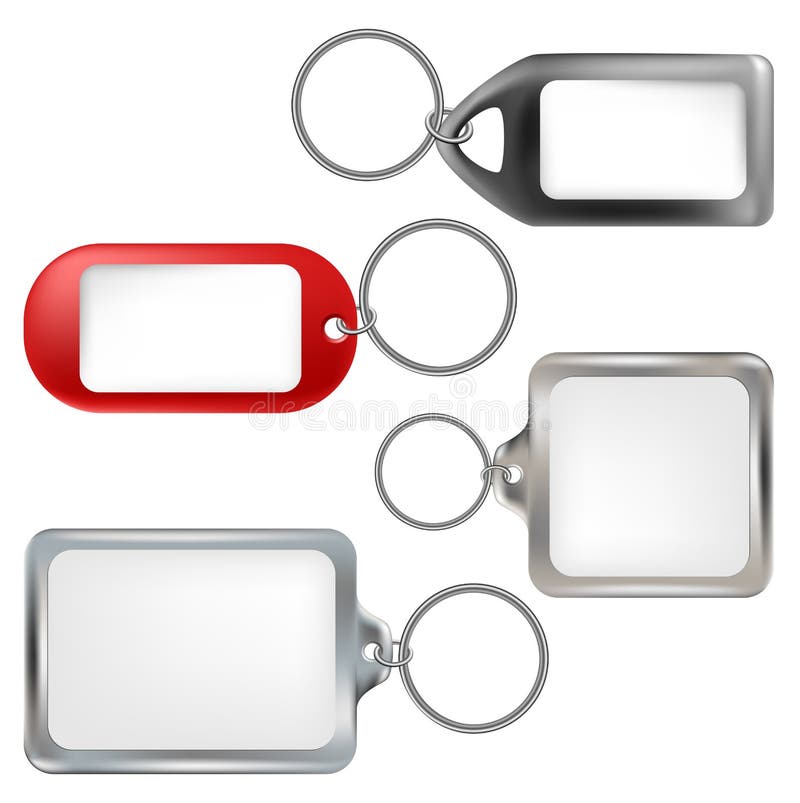 Key ring set stock vector. Illustration of isolated, open - 34749528