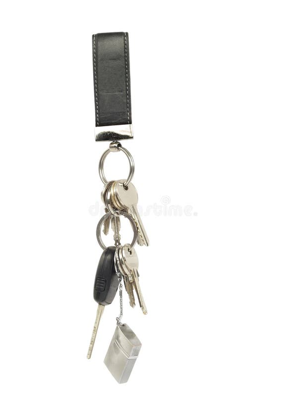 Key Rings with Keys and a Lighter Stock Image - Image of objects, ring ...