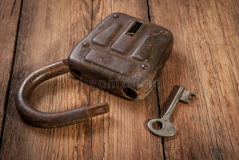 Key and rusty lock stock image. Image of macro, protection - 40505717