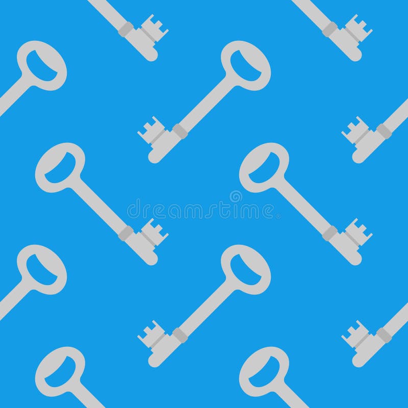 Key Seamless Pattern Vector Illustration. Texture for Textile ...