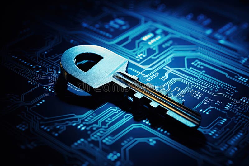 Key Security Concept. Cyber Security. Information Technology and Data ...