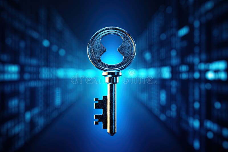 Key Security Concept. Cyber Security. Information Technology and Data ...