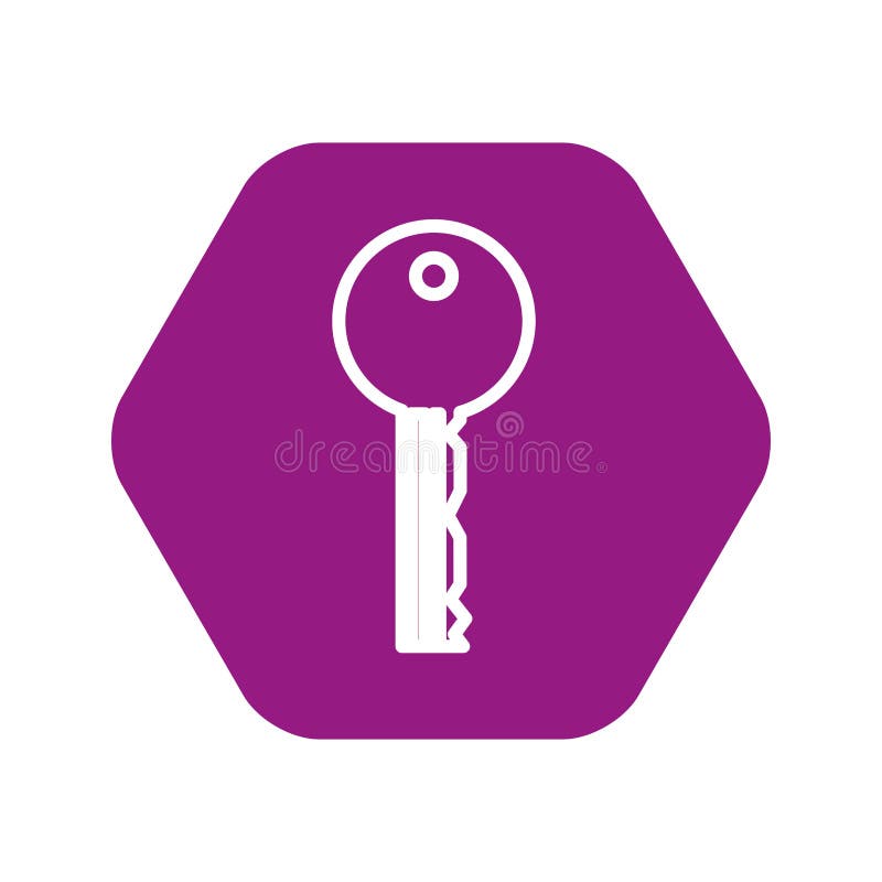 Key security isolated icon stock vector. Illustration of sign - 85630090