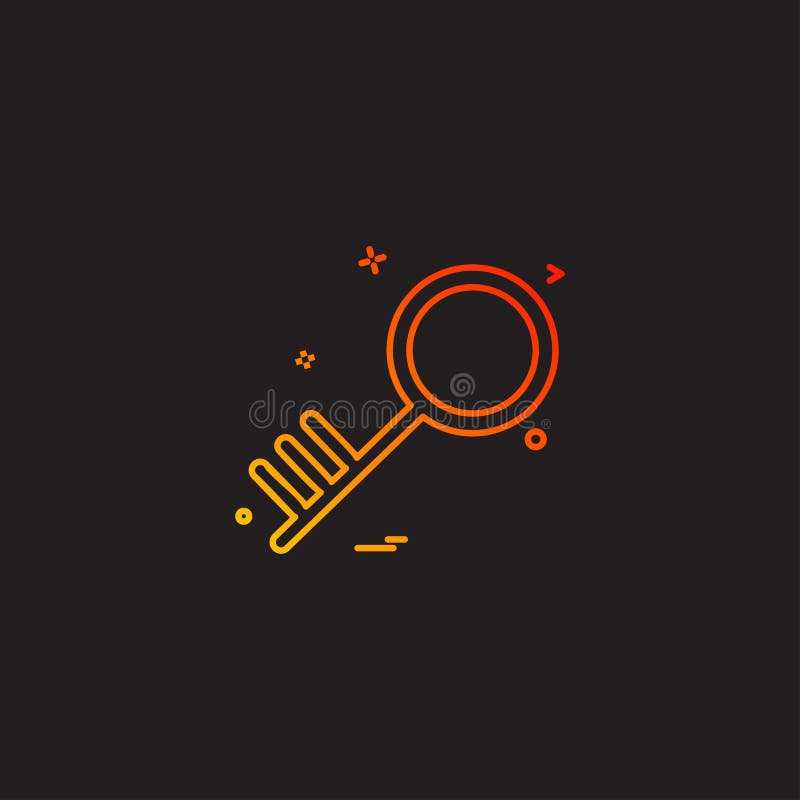 Key Security Object Protection Safety Icon Vector Desige Stock Vector ...