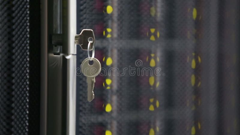 Key in Server Rack with Multiple Hard Drives and Stock Footage - Video ...