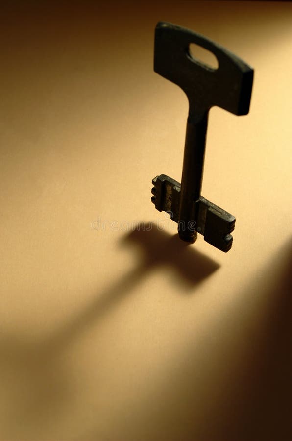 Key with the shadow stock photo. Image of concept, background - 22399856