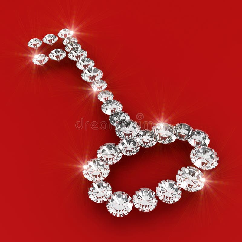 Key Shape 3d Diamond Art Illustration Stock Illustration - Illustration ...