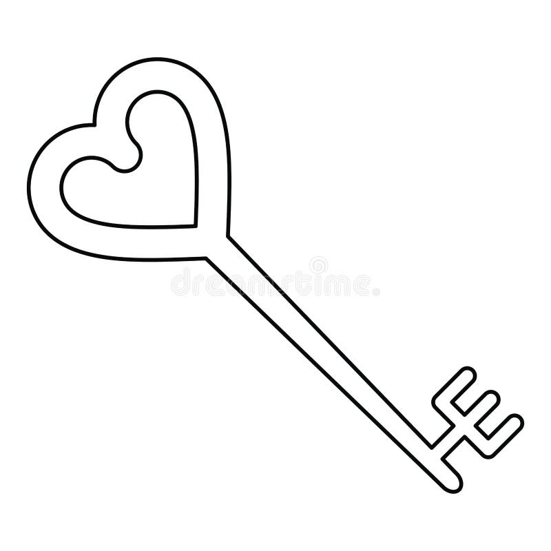 Key set vector stock vector. Illustration of classic, silhouette - 7678917