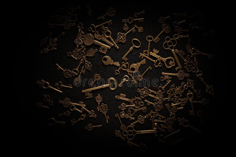 Key Shapes Making a Abstract Backgrounds Stock Image - Image of bronze ...