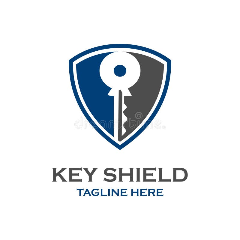 Key shield logo stock vector. Illustration of creative - 153664914
