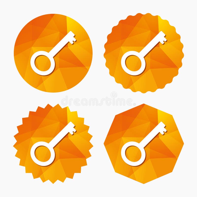 Key Sign Icon. Unlock Tool Symbol Stock Vector - Illustration of sign ...