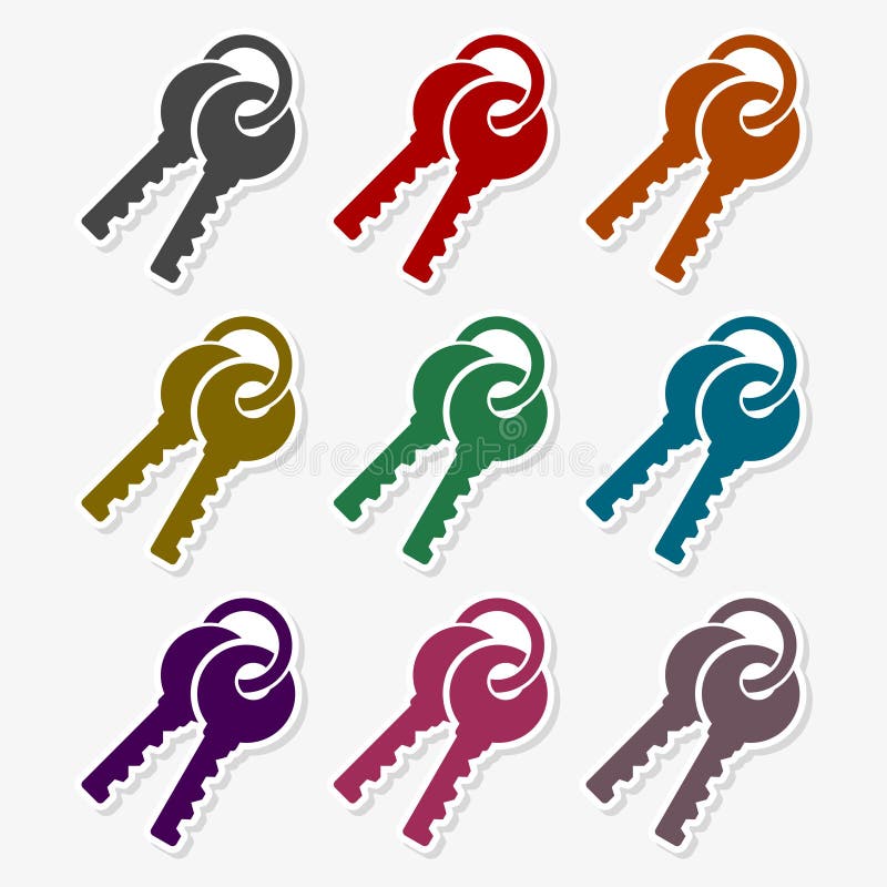 Key Sign Icon. Unlock Tool Symbol Stock Vector - Illustration of ...