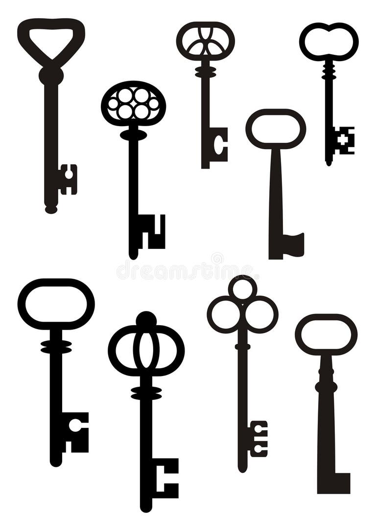 Key Silhouette Stock Illustrations – 62,417 Key Silhouette Stock ...