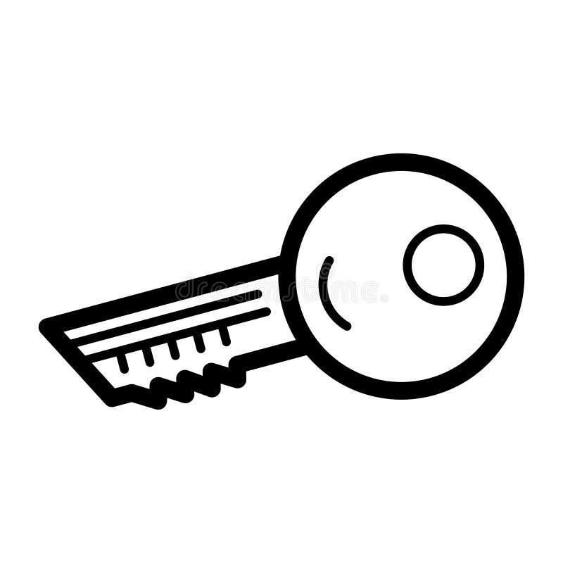 Black White Outline Key Stock Illustrations – 12,836 Black White ...