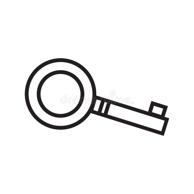 Key, Sketch Style Illustration Isolated on White Background Stock ...