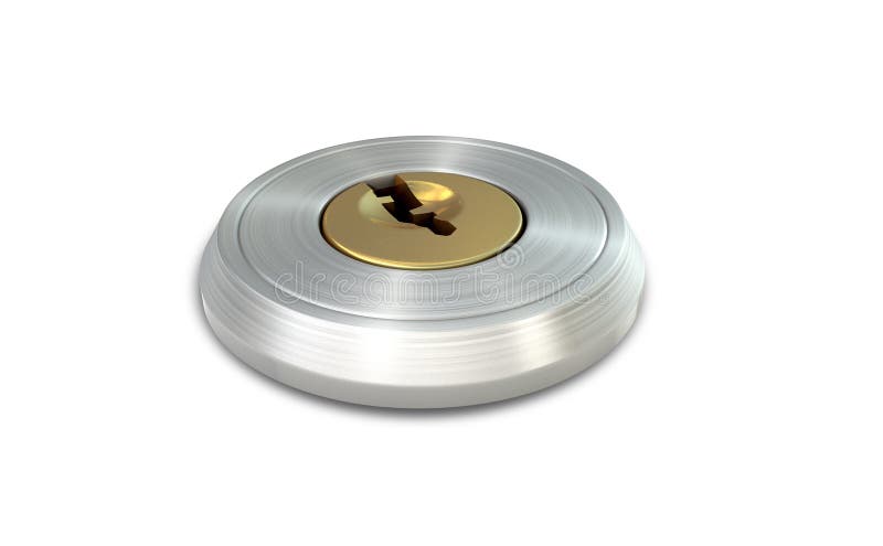 Key Slot Empty stock illustration. Illustration of deadbolt - 56441444