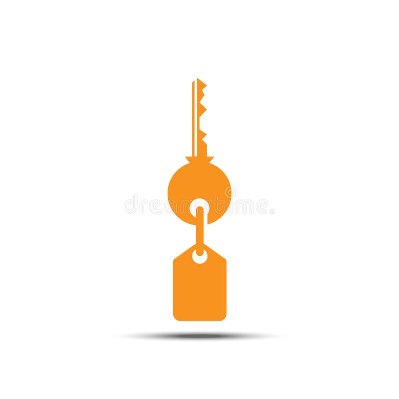 Key Solid Icon Design White Isolated Background Stock Illustration ...