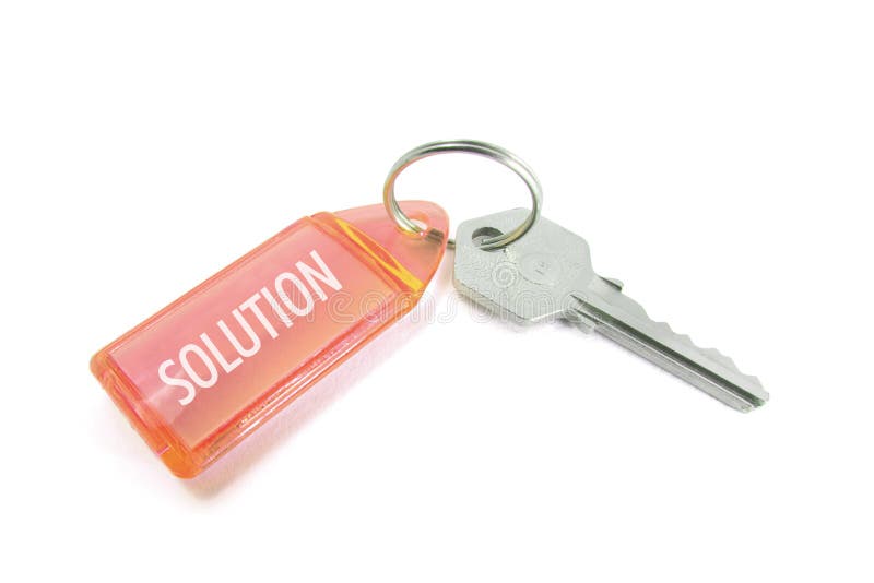 Key with Solution stock image. Image of isolated, life - 7158979
