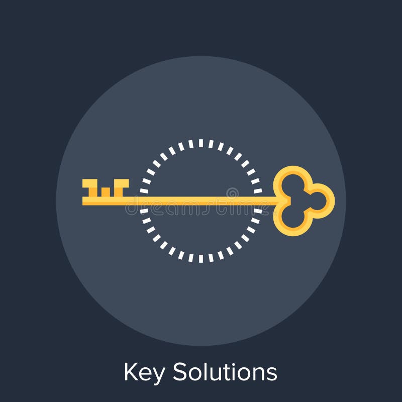 Key solutions stock vector. Illustration of alert, safe - 49411318