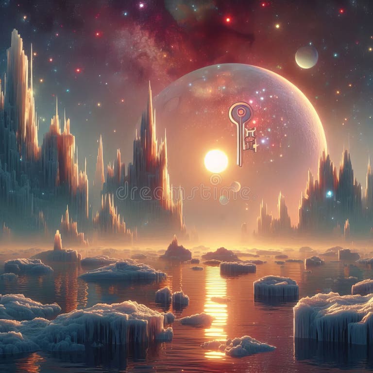 Key Sparse Distribution of Stars Subtle Reflections Off Icy Plan Stock ...