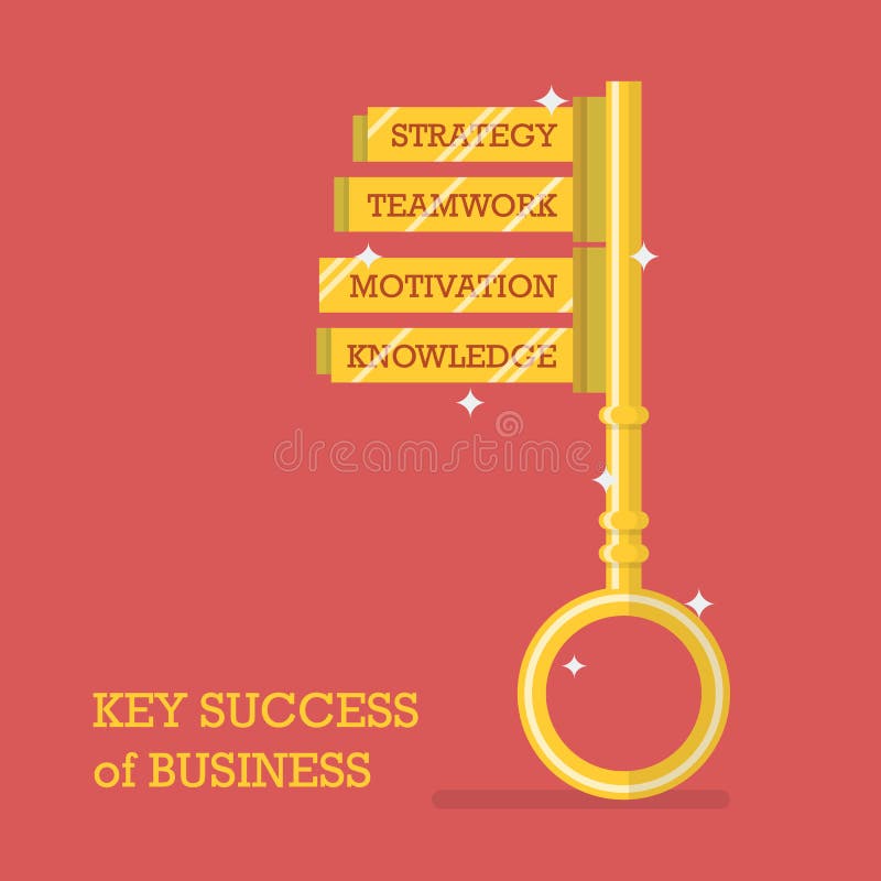 Key success of business stock vector. Illustration of gate - 92577165