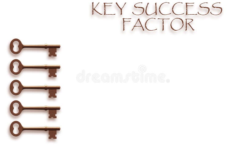 5 Key Success Factor Infographics Template Stock Vector - Illustration ...