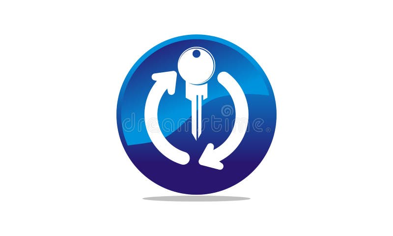 Key of success rotation stock vector. Illustration of design - 105036275