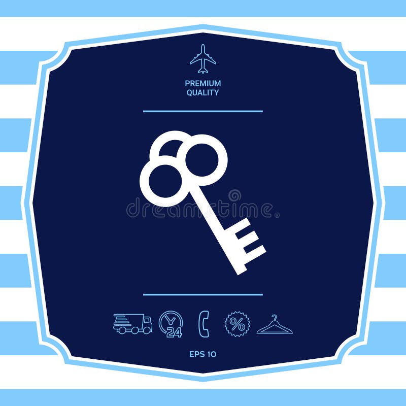 Key Symbol Icon. Graphic Elements for Your Design Stock Vector ...