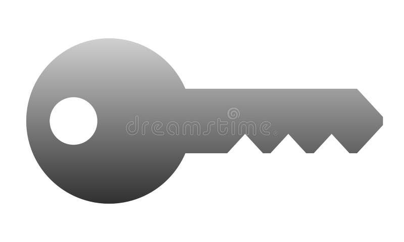 Key Symbol Icon - Red Gradient, Isolated - Vector Stock Vector ...