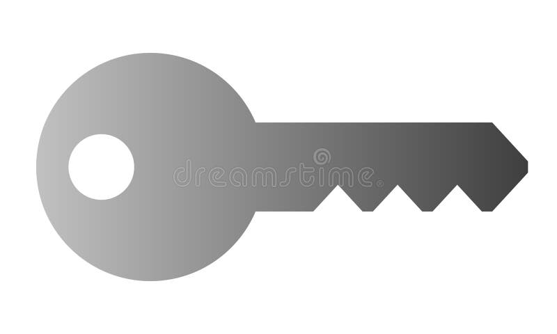 Key Symbol Icon - Red Gradient, Isolated - Vector Stock Vector ...