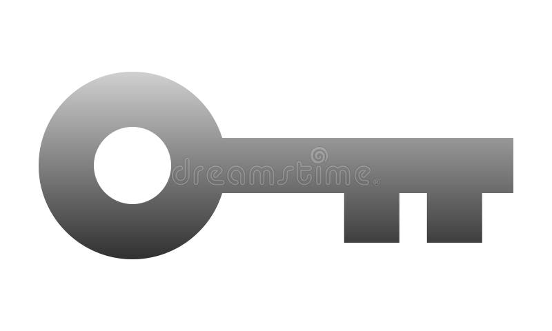 Key Symbol Icon - Red Gradient, Isolated - Vector Stock Vector ...