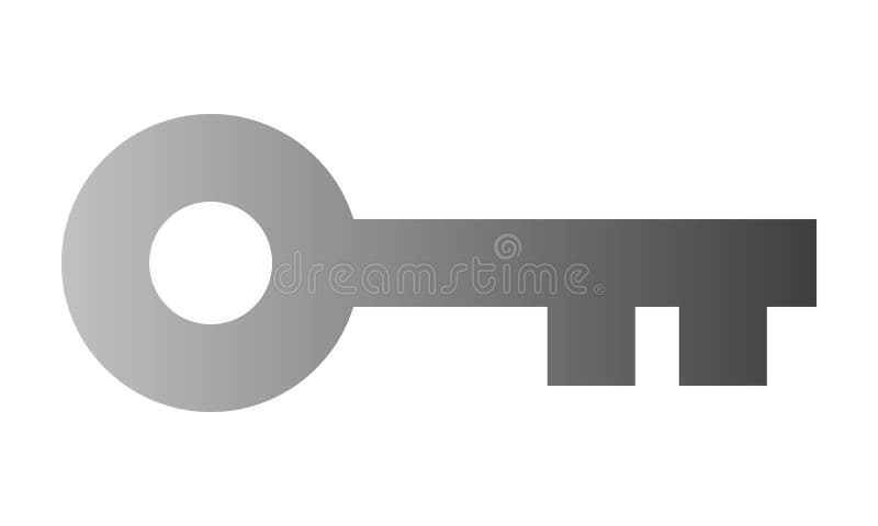 Key Symbol Icon - Red Gradient, Isolated - Vector Stock Vector ...