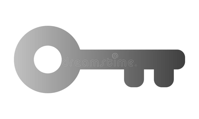 Key Symbol Icon - Red Gradient, Isolated - Vector Stock Vector ...