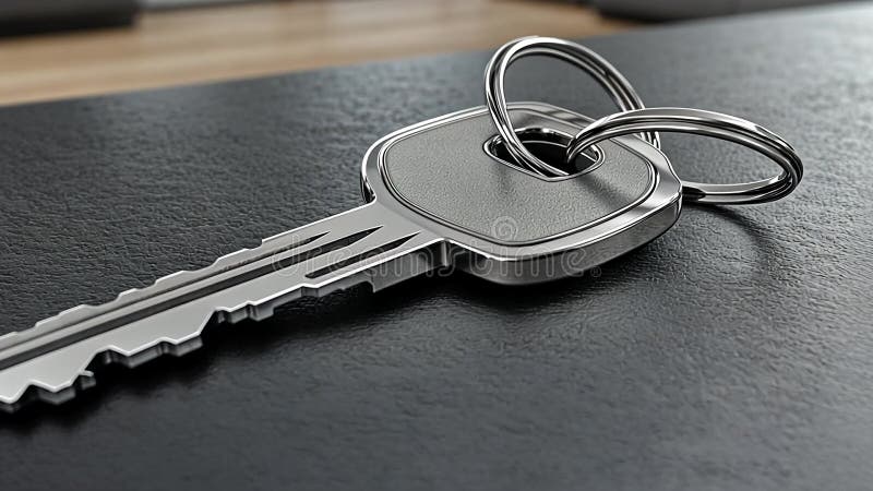 Key on a Table Ready for Use in a Home or Office Setting Captured in a ...