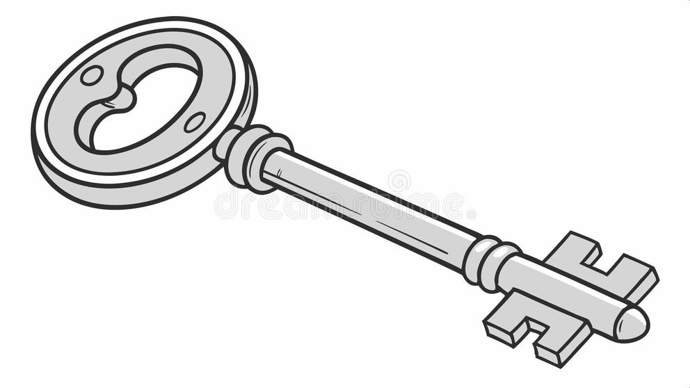 Key with Tag, Access Key and Labeled Key Illustration Design Vector ...