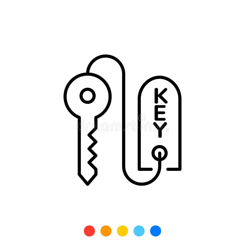 Key and Key Tag Icon,Vector and Illustration Stock Vector ...