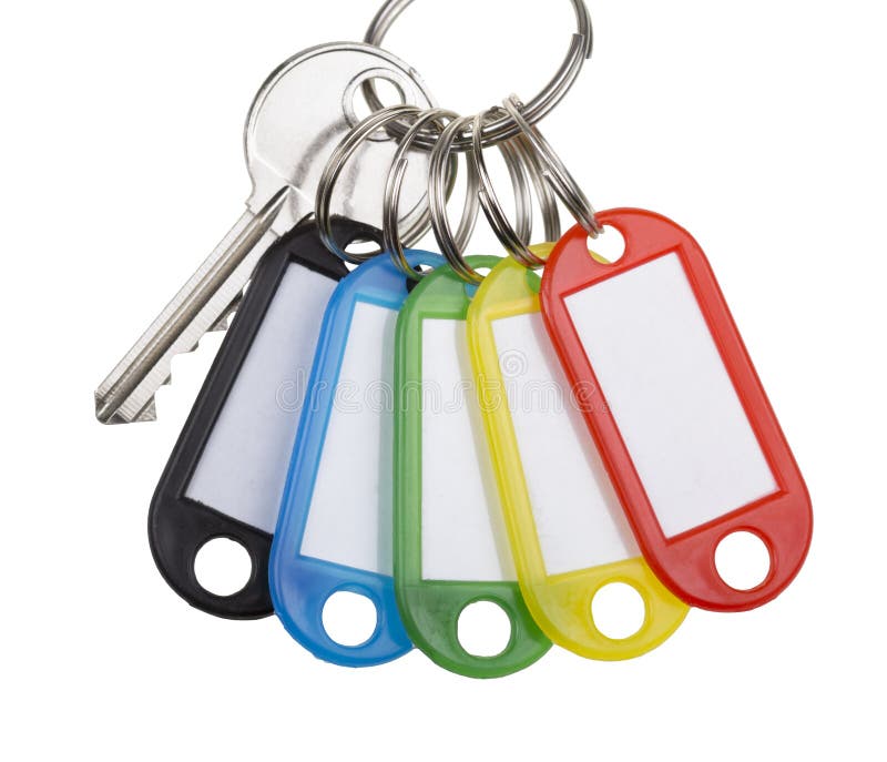 Key with tags stock photo. Image of colorful, blank, copy - 33557456