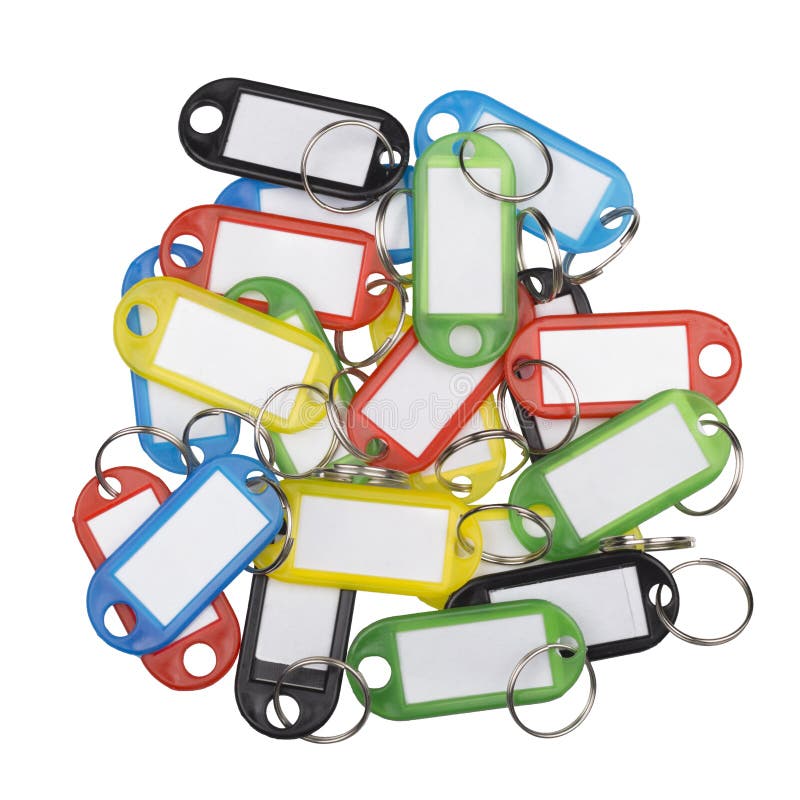 Key tags stock image. Image of cutout, access, keyring - 33557495