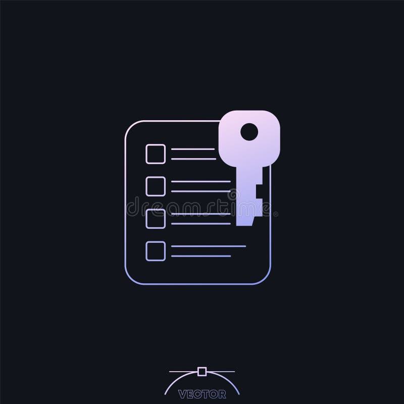 Key Takeaway Icon with a Gradient Stock Illustration - Illustration of ...